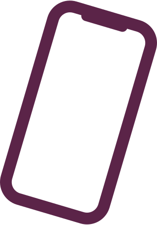 Burgundy phone Illustration in PNG, SVG