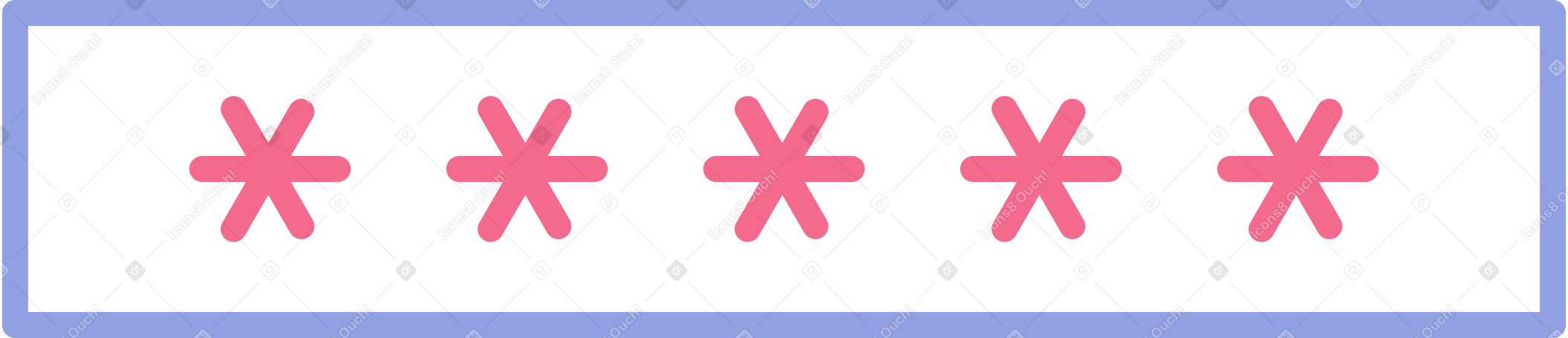 Five star panel Illustration in PNG, SVG