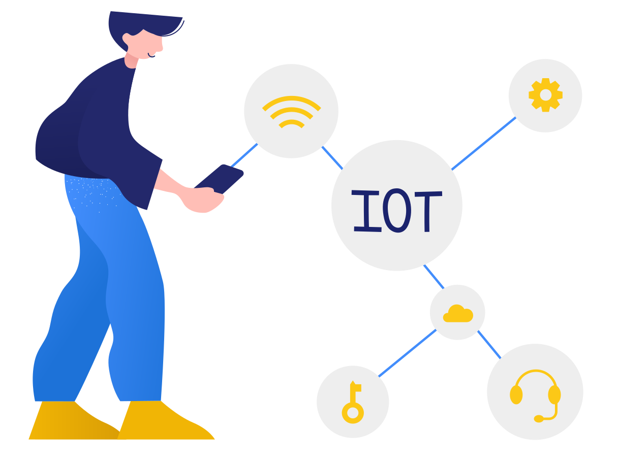 IOT Illustration in PNG, SVG