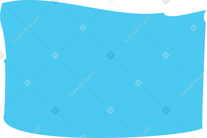 Sky blue rectangle Illustration in PNG, SVG