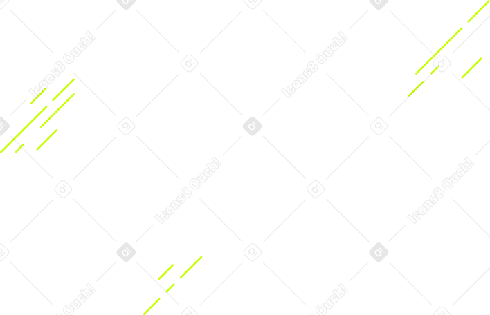 Green dash lines Illustration in PNG, SVG