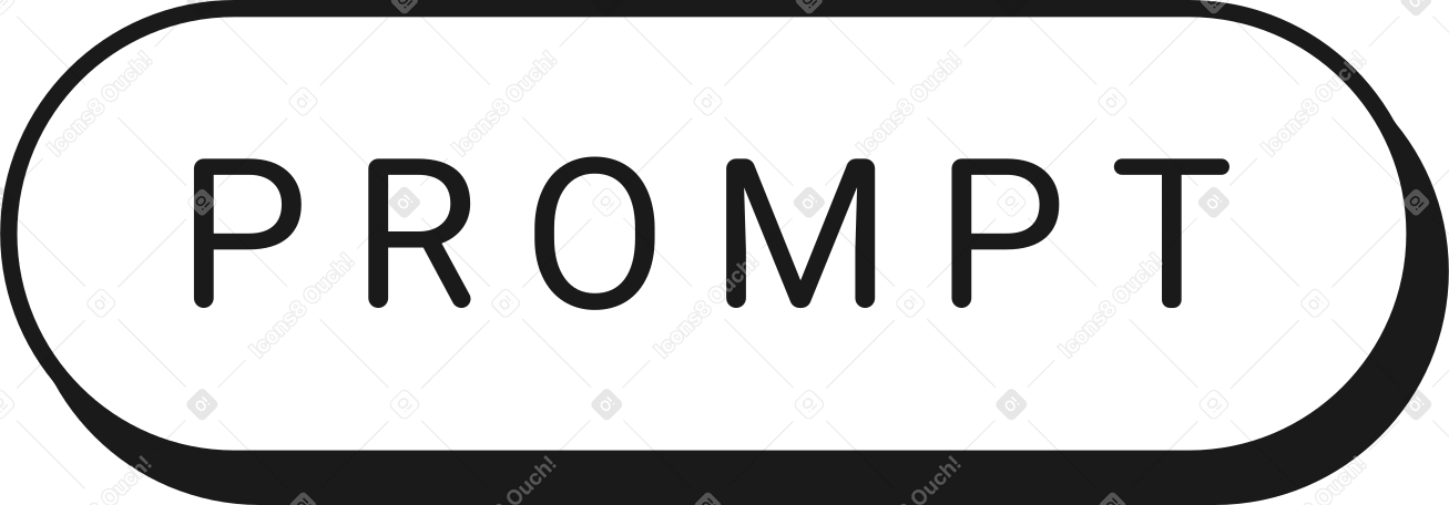 Prompt button PNG, SVG