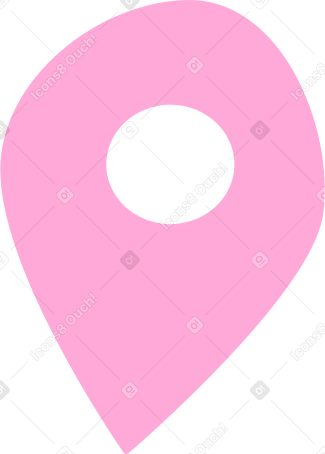 Pink location tag Illustration in PNG, SVG
