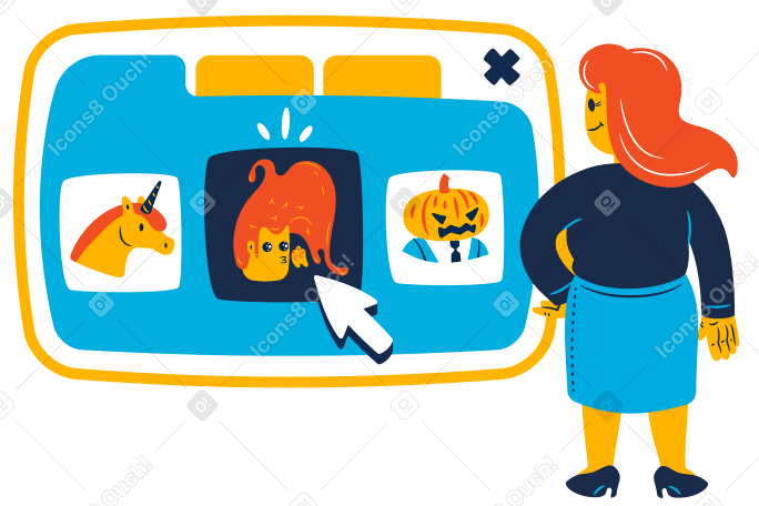 Select your player Illustration in PNG, SVG