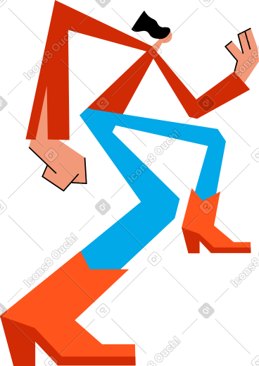 Crouching woman PNG, SVG