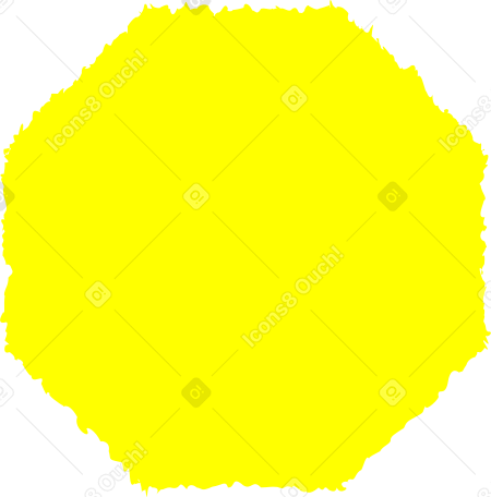 Octagon yellow Illustration in PNG, SVG