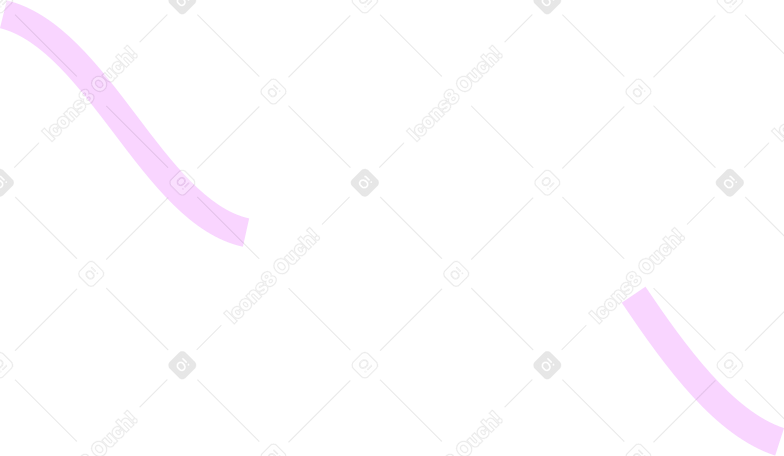 Two pink lines Illustration in PNG, SVG