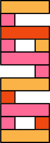 Jenga Illustration in PNG, SVG
