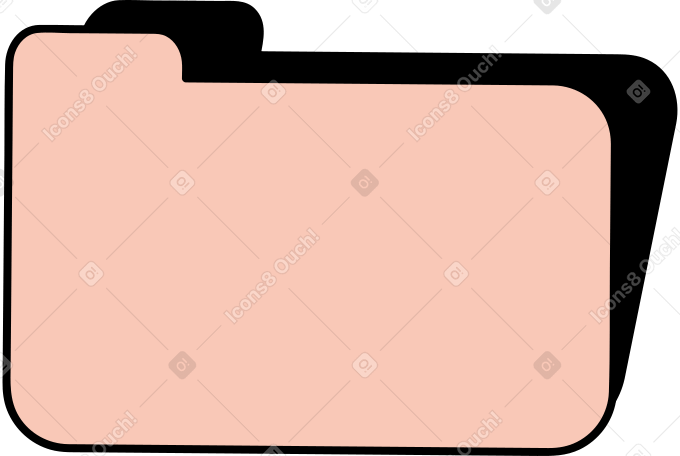 Pink folder Illustration in PNG, SVG