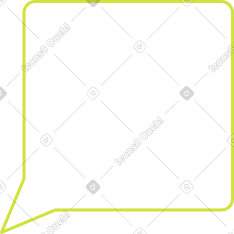 Square speech bubble PNG, SVG