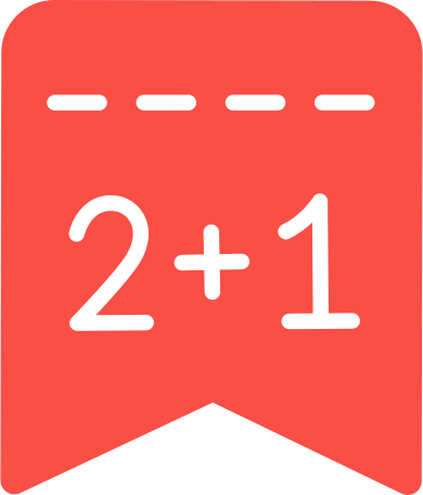 Two plus one stock icon Illustration in PNG, SVG