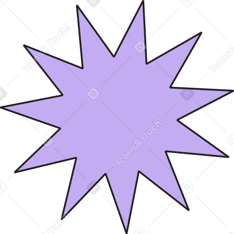 Purple star polka dot Illustration in PNG, SVG