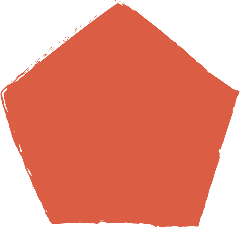 Red pentagon Illustration in PNG, SVG