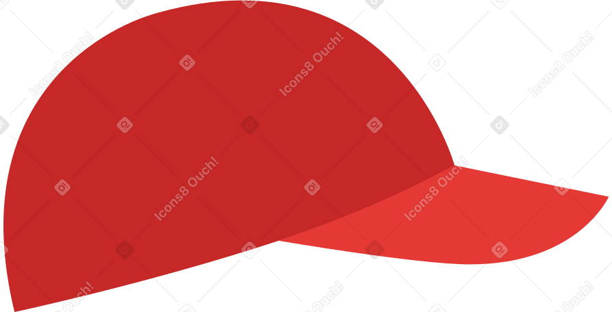 Red cap Illustration in PNG, SVG