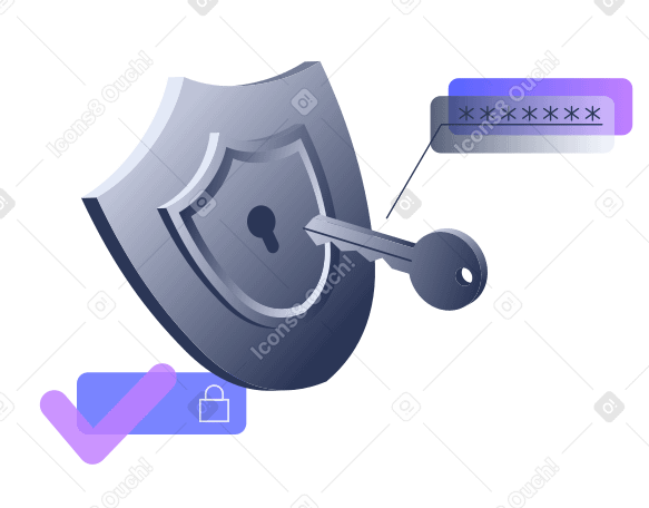 Cybersecurity And Password Authentication Png Svg