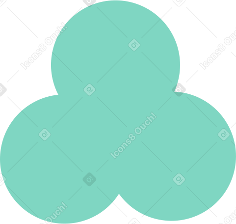 Trefoil shape Illustration in PNG, SVG