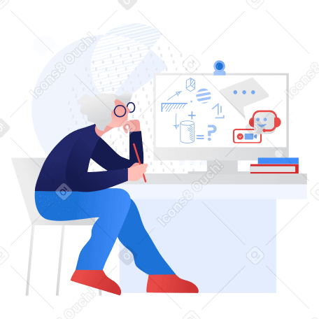 Never stop learning Illustration in PNG, SVG