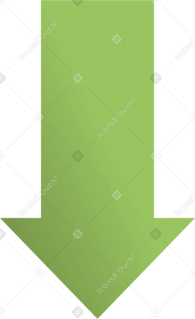 Green arrow Illustration in PNG, SVG
