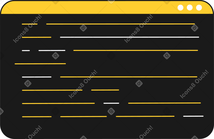Dark browser window PNG, SVG