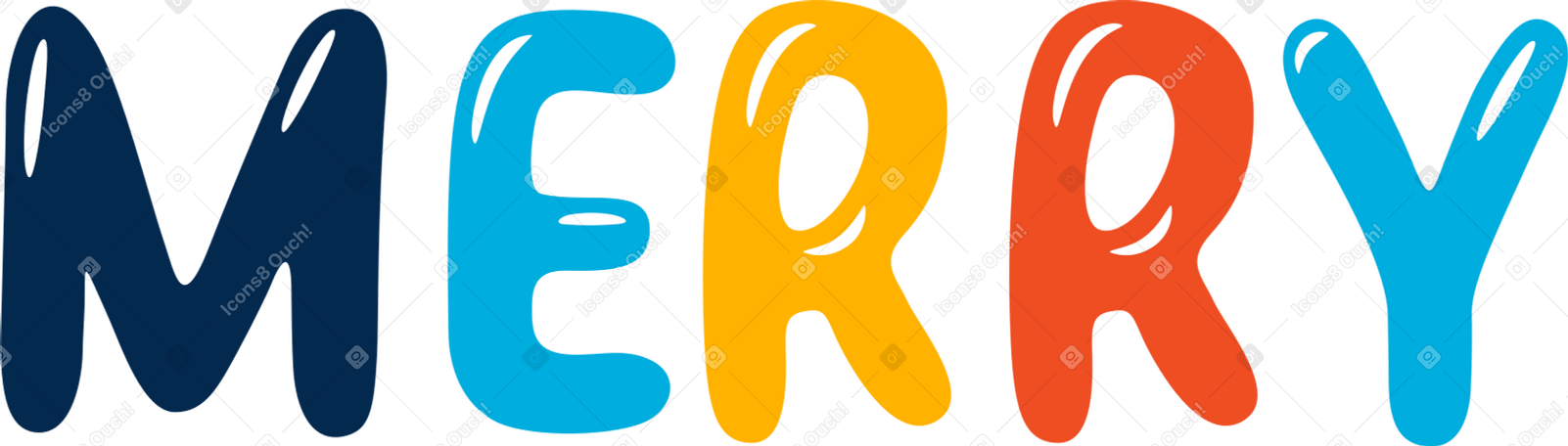 Merry Illustration in PNG, SVG