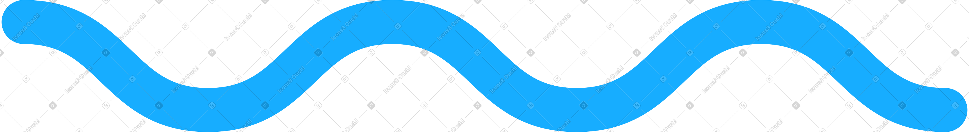 Blue wavy line PNG, SVG