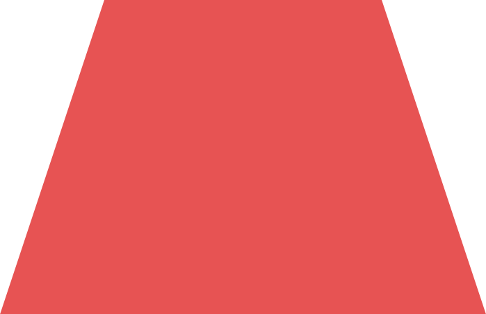 Red trapezoid Illustration in PNG, SVG