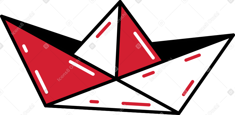 Paper boat PNG, SVG