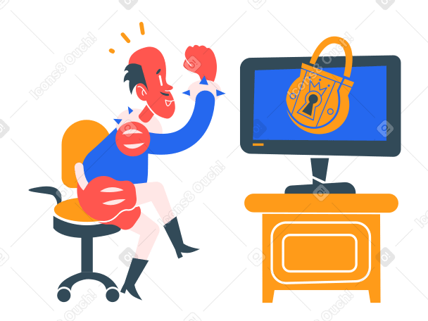 Logged out Illustration in PNG, SVG