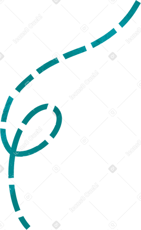 Dotted path line Illustration in PNG, SVG