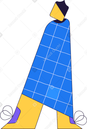 Standing body Illustration in PNG, SVG