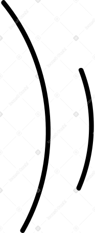 Two black lines Illustration in PNG, SVG