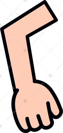 Arm of character Illustration in PNG, SVG