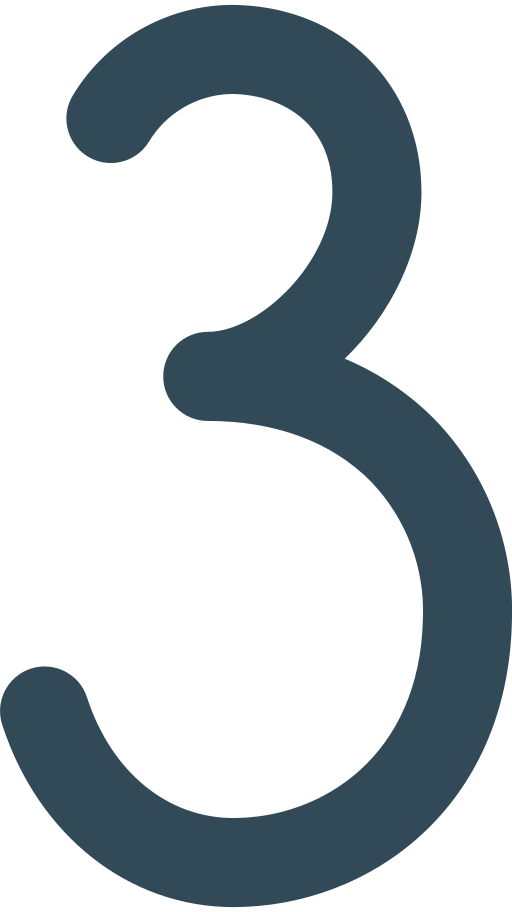 Dark blue three Illustration in PNG, SVG