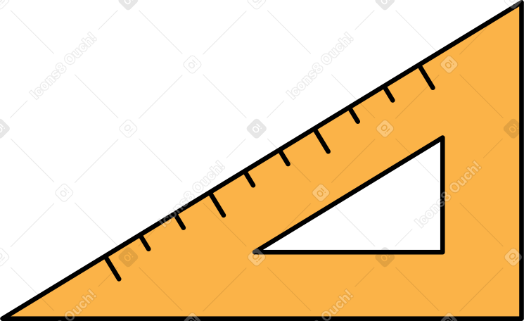 Triangle ruler Illustration in PNG, SVG