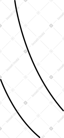 Two black ines of motion PNG, SVG