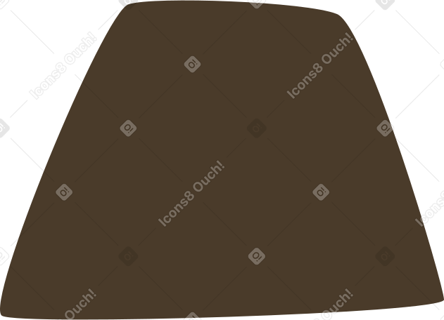Brown trapezoid Illustration in PNG, SVG