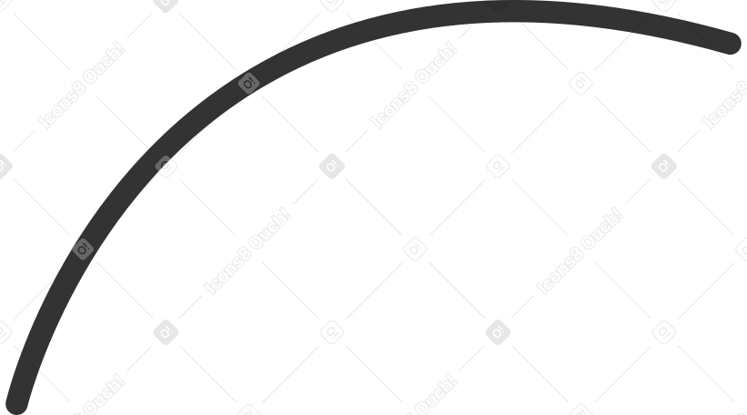 Curly line Illustration in PNG, SVG