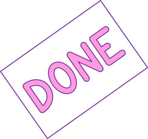 Done Illustration in PNG, SVG