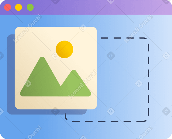 Browser window with layout Illustration in PNG, SVG Browser window with layout Illustration in PNG, SVG