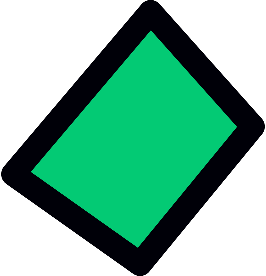 Green trapezoid Illustration in PNG, SVG