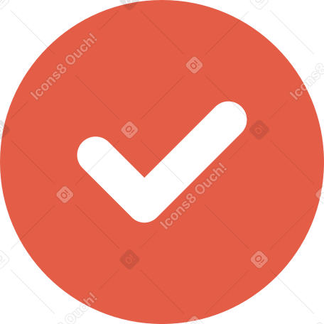 Red Tick Icon Png