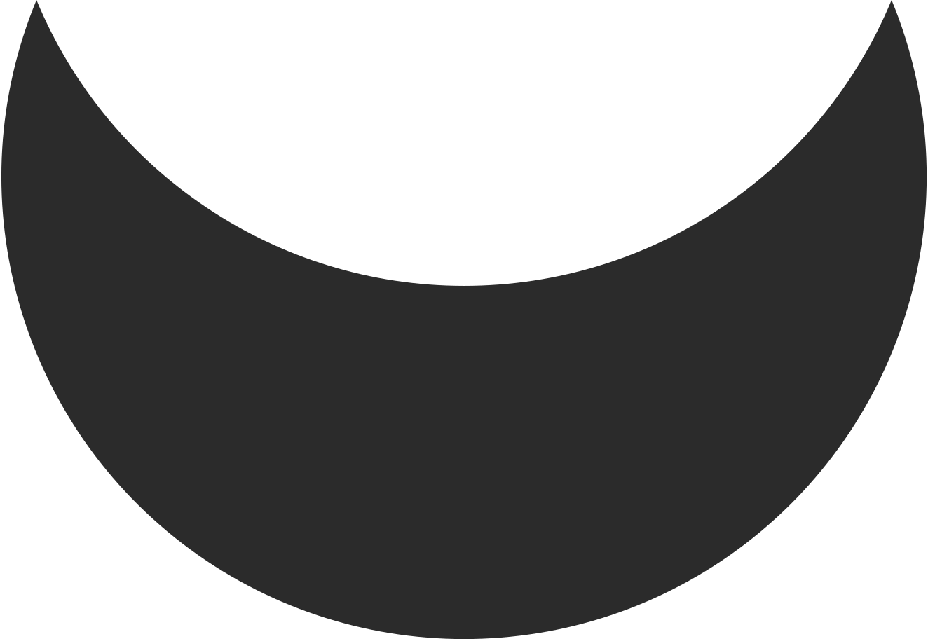 Black crescent Illustration in PNG, SVG