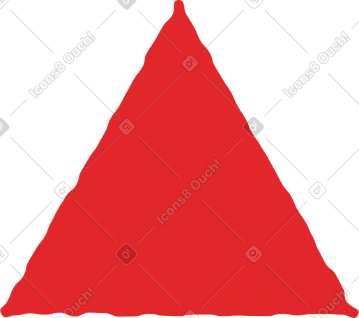 Red triangle PNG, SVG