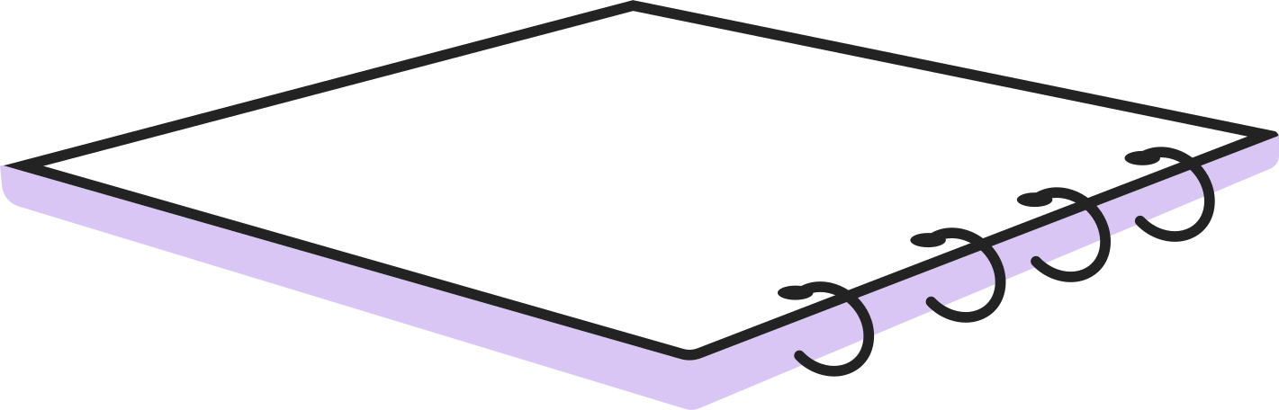 Notepad with rings Illustration in PNG, SVG