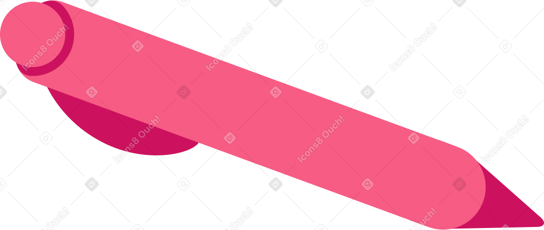 Pink pen Illustration in PNG, SVG
