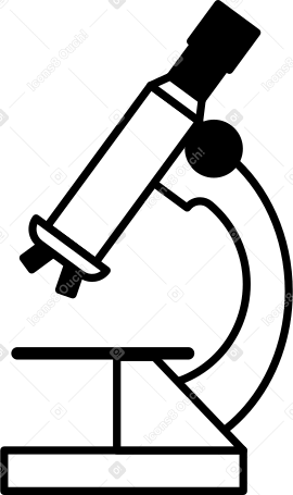 Microscope Illustration in PNG, SVG