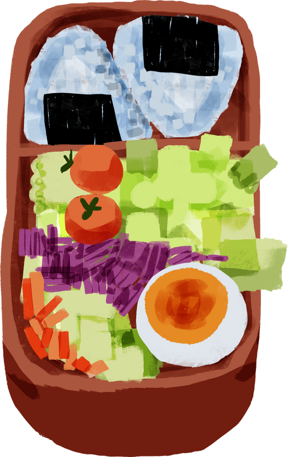 Bento Illustration in PNG, SVG