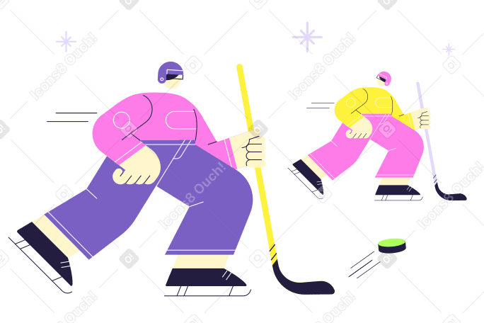 Friendly match Illustration in PNG, SVG