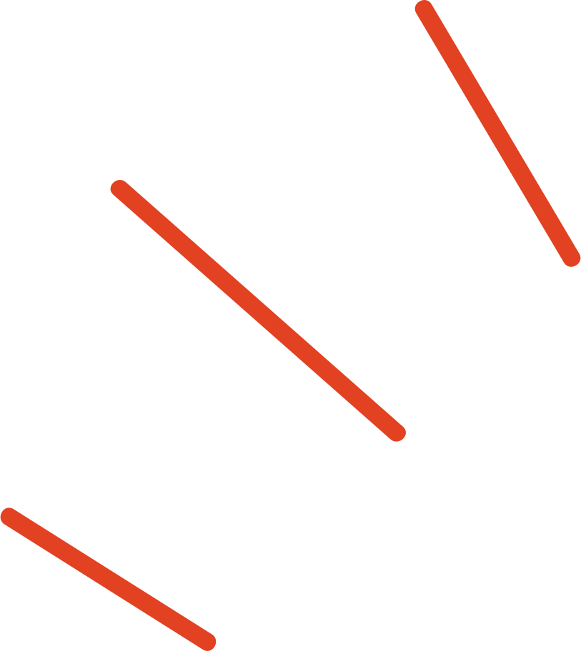 Three red lines Illustration in PNG, SVG