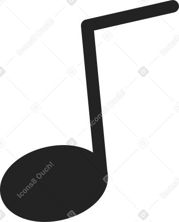 Black musical note Illustration in PNG, SVG